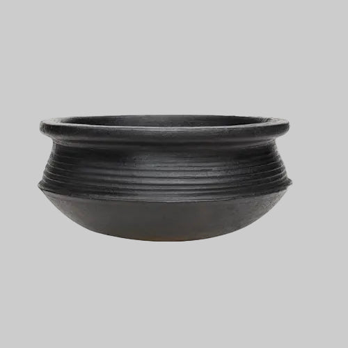 Clay Chatti pot black – SUKRA HERITAGE